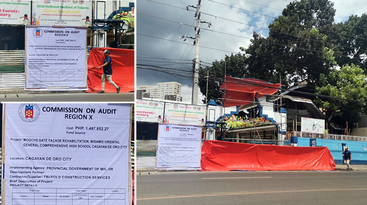 MOGCHS gate facade undergoes makeover - PROGRESS WATCH: Metro Cagayan ...