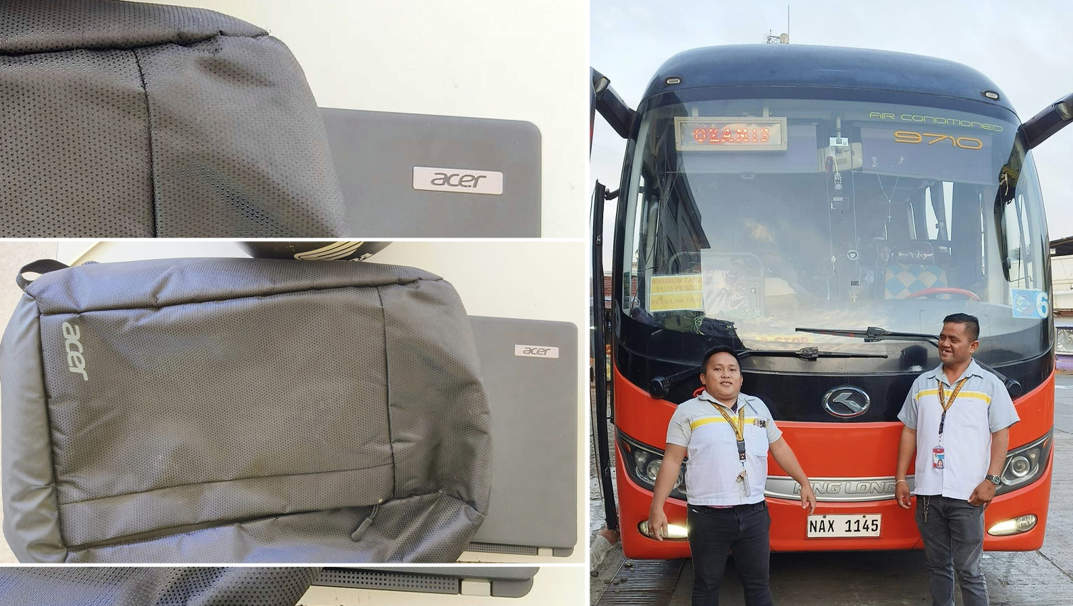 RTMI bus driver, conductor turn over laptop left by passenger ...