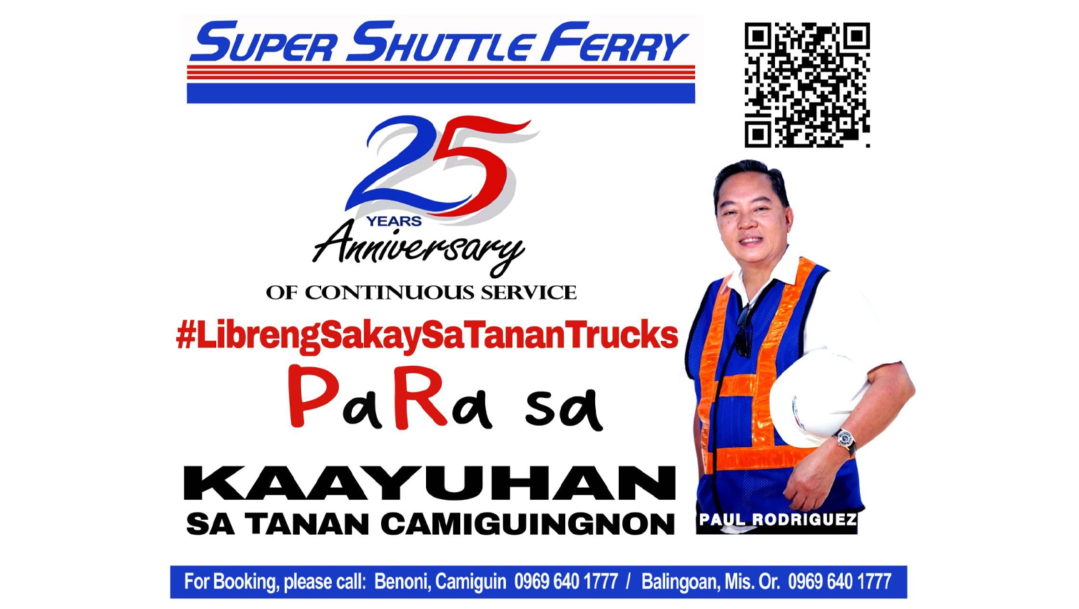 "Libreng Sakay for All Trucks" on Super Shuttle Ferry's Camiguin routes ...