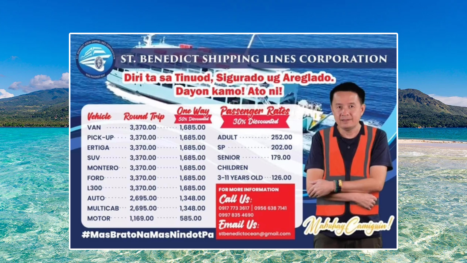 St. Benedict Ocean Shipping Lines rolls out new discounted rates for ...
