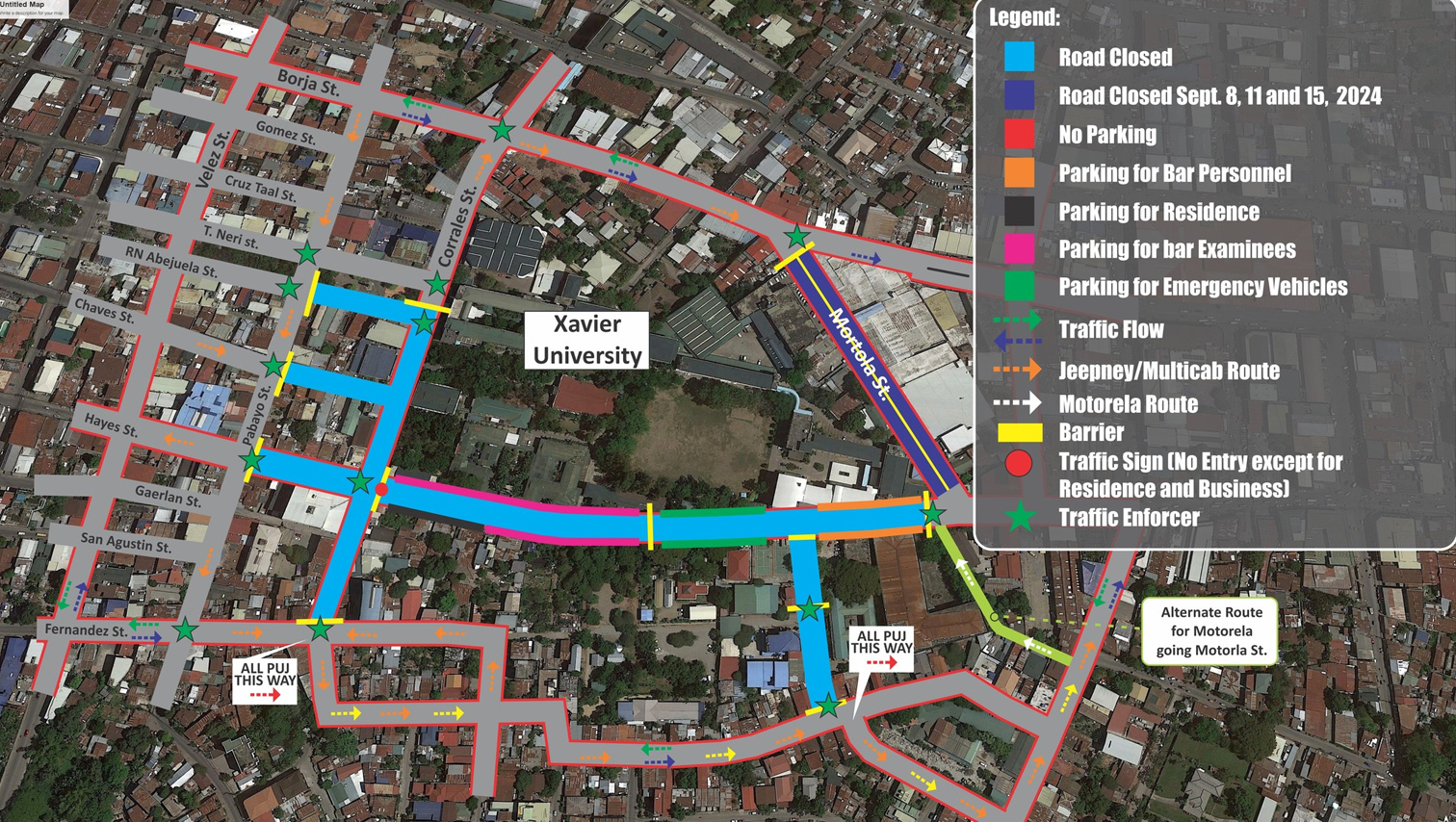 Temporary traffic scheme to be implemented during BAR Examination in ...
