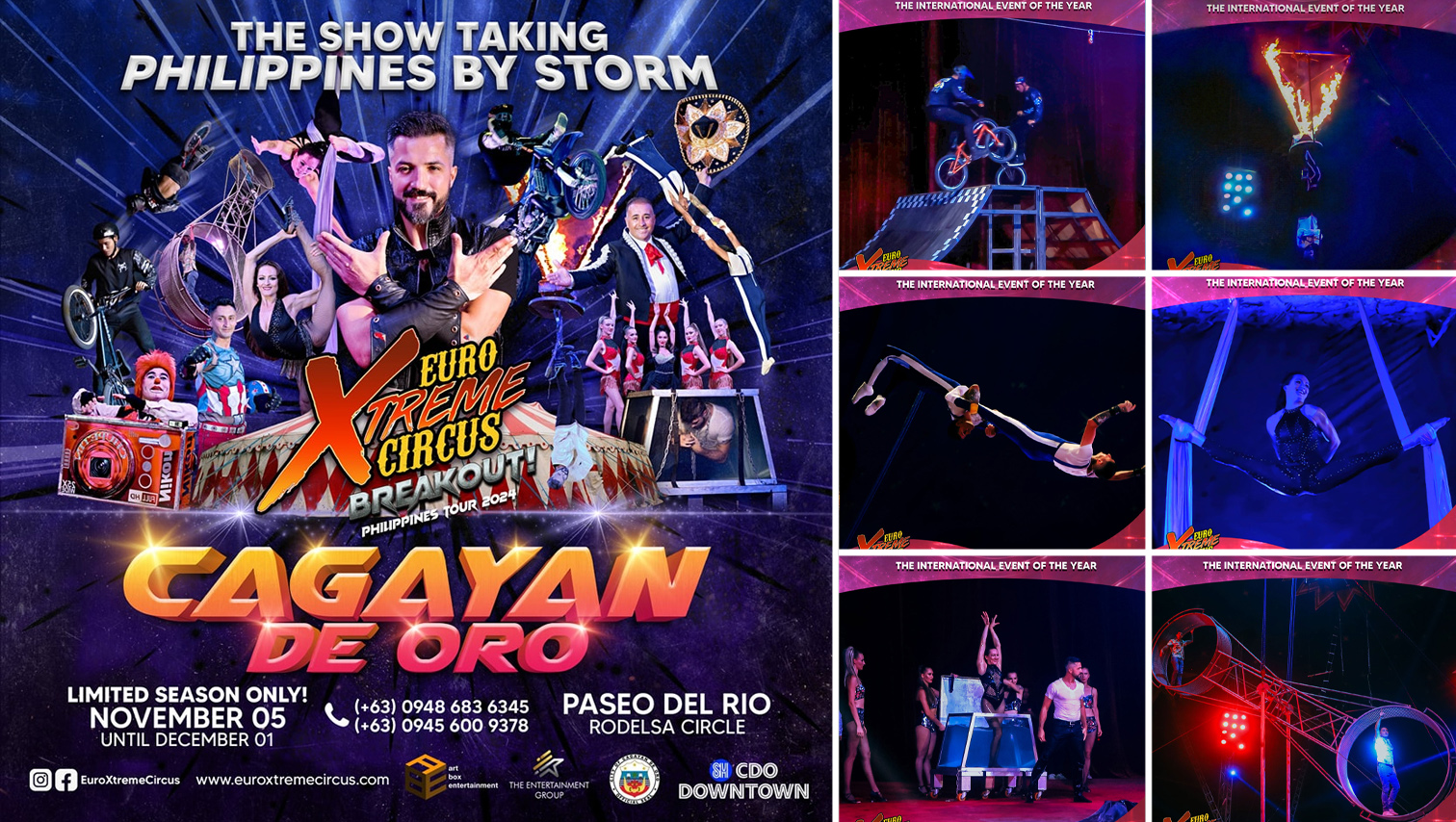 EuroXtreme Circus in Cagayan de Oro on November 5 to December 1 at ...