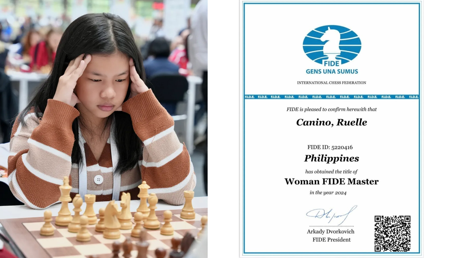 CDO's Ruelle Canino earns Woman FIDE Master title - PROGRESS WATCH ...