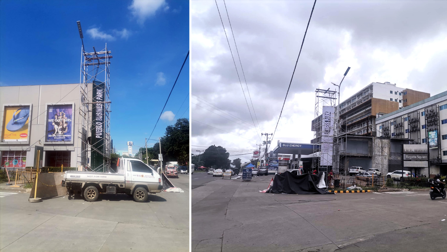 RANDOM SHOTS: Pueblo Business Park new signage installation - PROGRESS ...