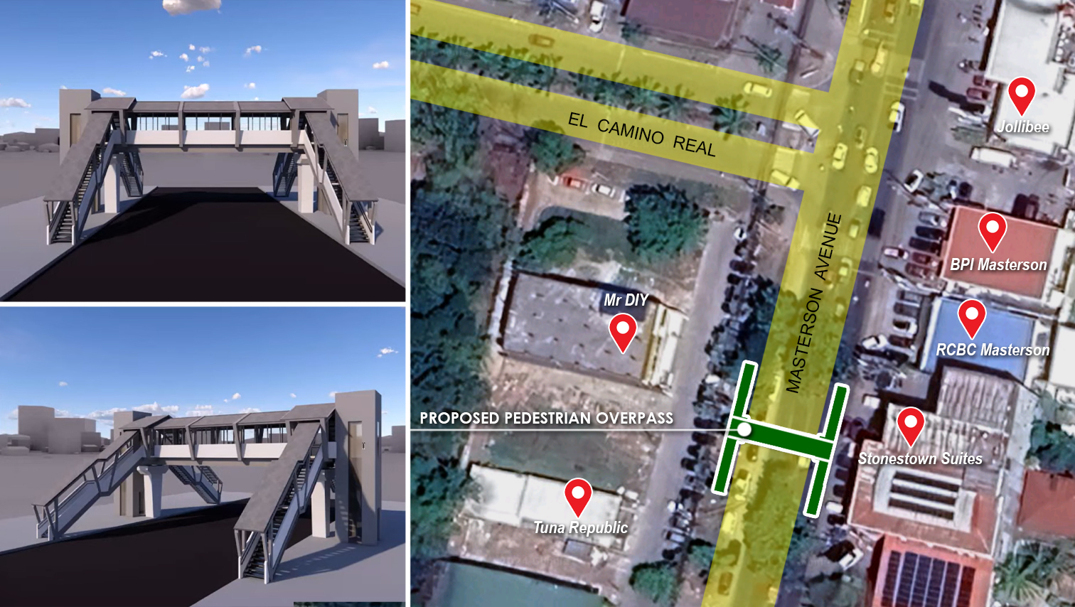 DPWH to build Pedestrian Overpass along Masterson near Stonestown ...