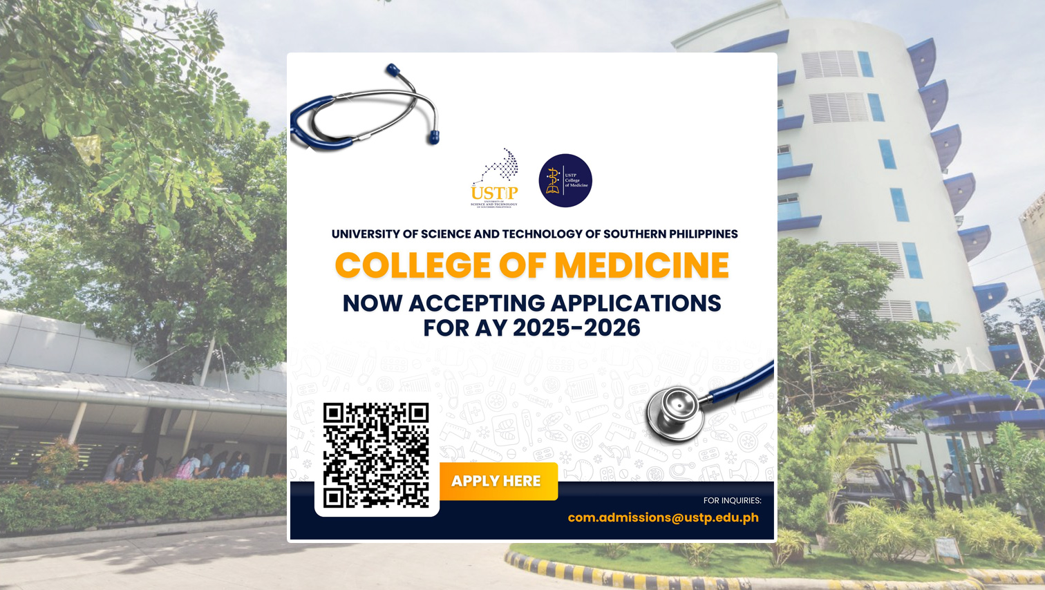 USTP College of Medicine now accepting applications for its Doctor of ...