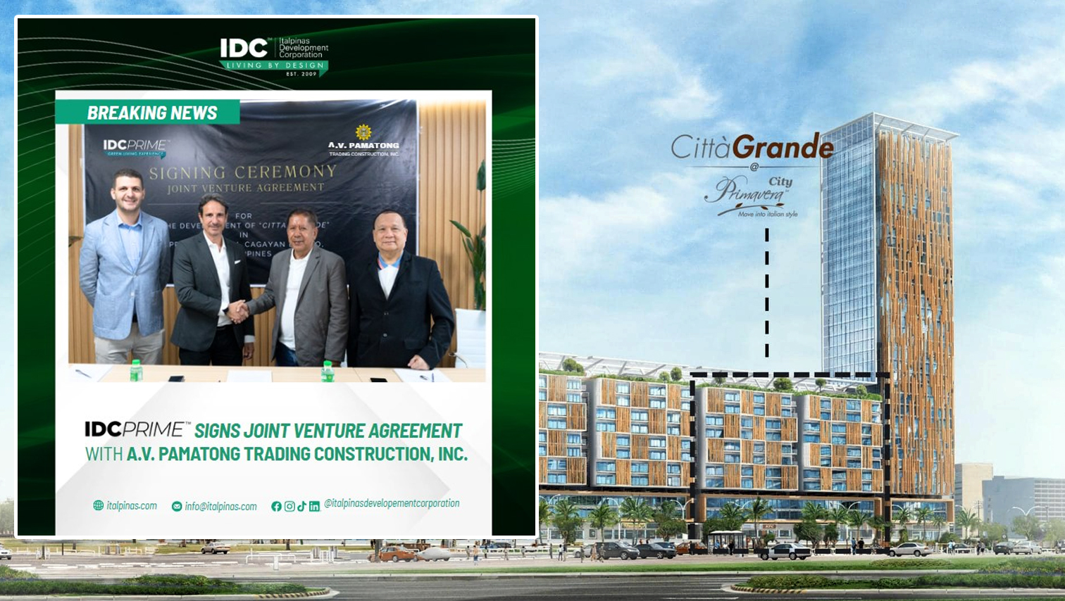 PROJECT WATCH: IDC Prime taps AV Pamatong Trading & Construction for Primavera City Phase 3 ...