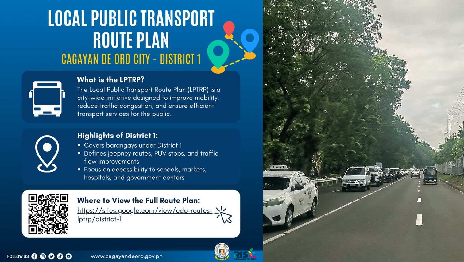 Cagayan de Oro City Local Public Transport Route Plan for District 1 ...