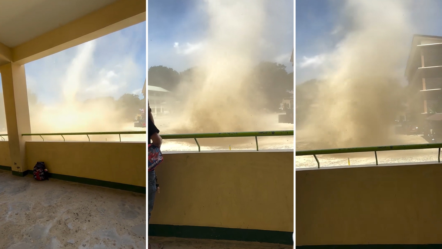 VIDEO WATCH: Mini whirlwind forms at Bulua Central Elementary School in ...