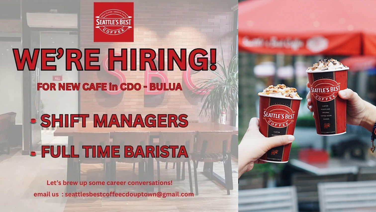 Seattle's Best Coffee opening 2nd CDO branch in Bulua - PROGRESS WATCH ...